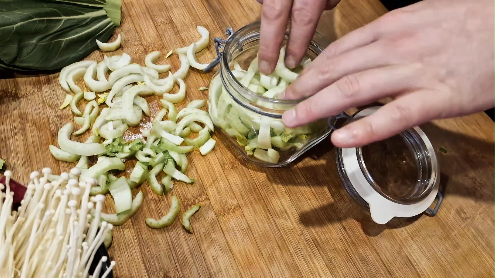 Enoki & Pak Choi Rolls
